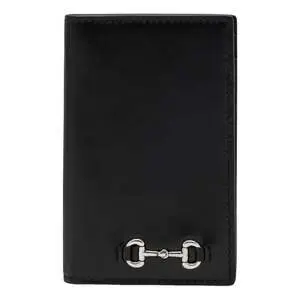 Gucci 25 Horsebit Card Holder - Black
