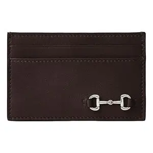 Gucci Gucci 25 Horsebit Card Holder 'brown' Brown
