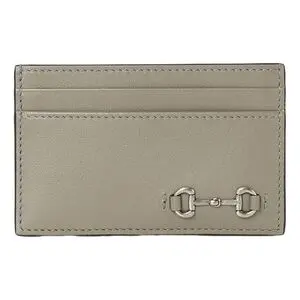 Gucci 25 Horsebit Card Holder - Beige