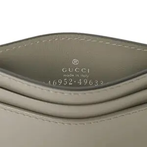 Gucci 25 Horsebit Card Holder - Beige