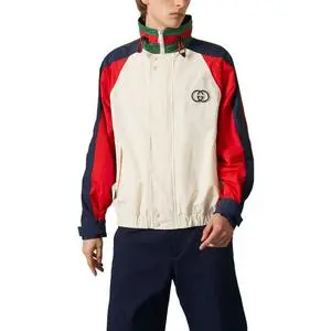 Gucci Cotton Nylon Jacket With Patch