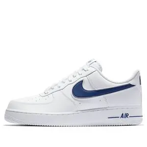 Nike Force 1 '07 3 Low Top Sneakers - White/blue