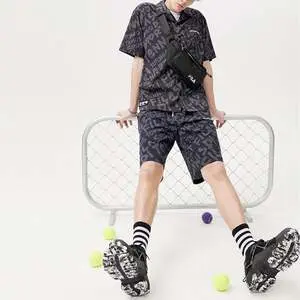 FILA FUSION Logo Print Short Sleeve Shirt