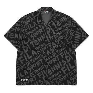 FILA FUSION Logo Print Short Sleeve Shirt