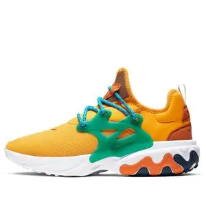 Nike React Presto 'university Gold' Athletic Sneakers - Orangegreen