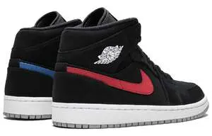 JORDAN 1 Mid Se - Black/red