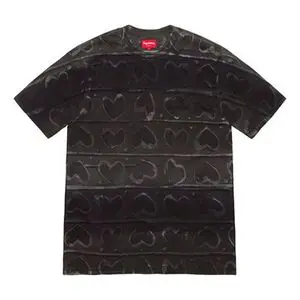 Supreme Fw19 Week 3 Hearts Dyed Ss Top Tee - Blackgray