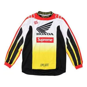 Supreme Fw19 Week 6 X Honda X Fox Racing Moto Jersey Top - Black