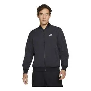 Nike Logo Stand Collar Bomber Jacket - Default Color