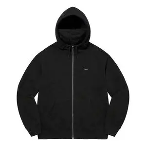 Supreme Small Box Facemask Zip Up Hooded Sweatshirt - Black