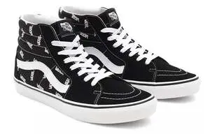 VANS Sk8-hi Allover Logo High Top Sneakers - Black