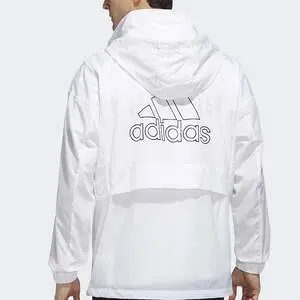 Adidas Outdoor Sports Jacket With Hood - White