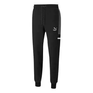 PUMA Logo Tape Pants - Black