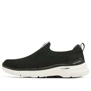 Sketchers Go Walk 6 Warnock Slip-on Athletic Shoes - Black