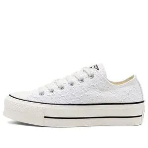 CONVERSE Chuck Taylor All Star Low Platform Sneakers With Embroidered Floral Detail