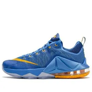 Nike Lebron 12 Low "entourage" Athletic Sneakers - Blue/yellow