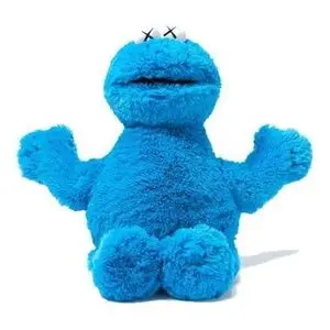 Uniqlo Kaws X Sesame Street Cookie Monster Plush - Multi-color