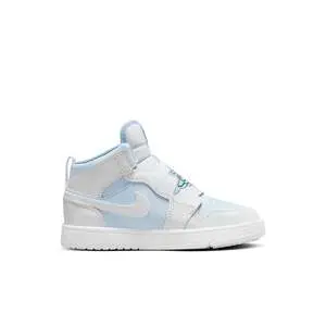 JORDAN 1 Mid Sneakers - White/blue