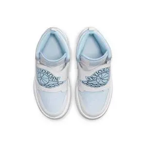JORDAN 1 Mid Sneakers - White/blue