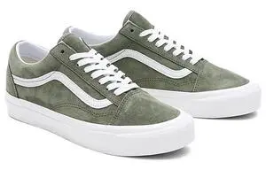 VANS Vault Old Skool Vr3 Lx 'pig Suede - Olive Green/white