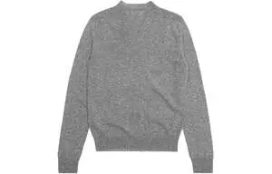 Play Comme Des Garcon Cardigan With Double Red Emblem - Grey