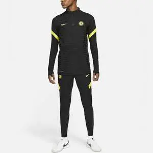Nike Chelsea Fc Elite Pants 'black Yellow