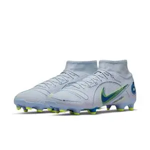 Nike Mercurial Superfly Academy Mg High Top Football Boots - Grey/blue/yellow