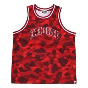 A BATHING APE Color Camo Jersey - Red