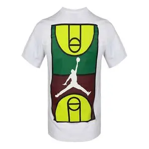JORDAN Back Stadium Large Printing Short Sleeve - White
