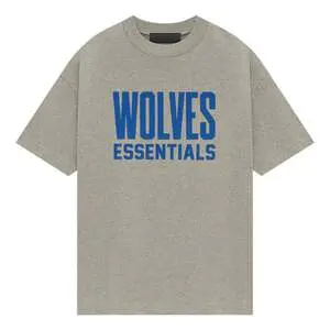 Fear Of God Fear Of God Essentials Nba Minnestota Timberwolves T-shirt 'grey Blue' Grey/blue