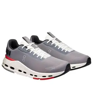 On Cloudnova Form 2 Sneakers - Fog/red
