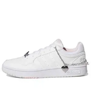 Adidas Adidas Hoops 3.0 Low Top Sneakers With Chain Detail Cloud White/pink