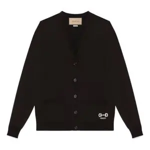 Gucci Extra Fine Wool Cardigan - Black