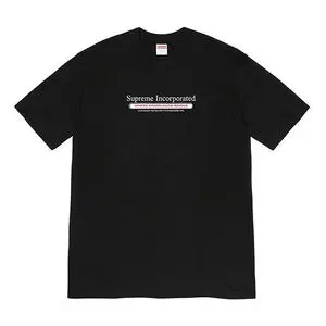 Supreme Fw19 Week 7 Inc. Tee Chest Alphabet Short Sleeve - Black