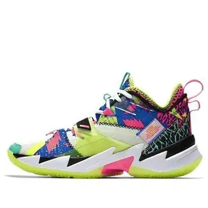 JORDAN Why Not Zer0.3 "la Born" High Top Sneakers - Whiteyellow