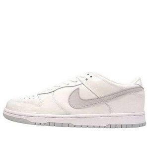 Nike Dunk Low Pro B Patent Leather Sneakers - White