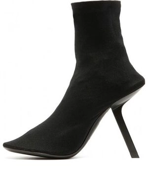 Balenciaga 110mm Stretch Heeled Boots - Black