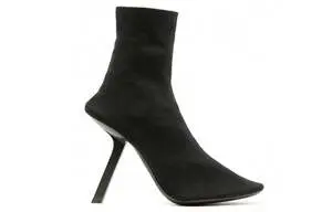 Balenciaga 110mm Stretch Heeled Boots - Black