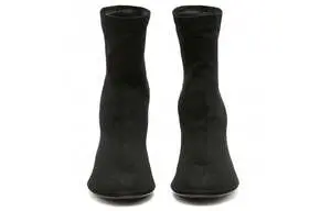 Balenciaga 110mm Stretch Heeled Boots - Black