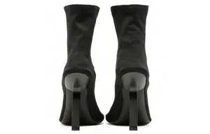Balenciaga 110mm Stretch Heeled Boots - Black