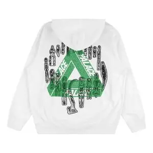 PALACE Jheeze Printing Logo Hooded Long Sleeves - White