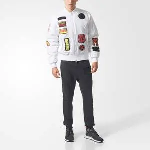 Adidas Originals Logo Padded Bomber Jacket Pilot Jacket