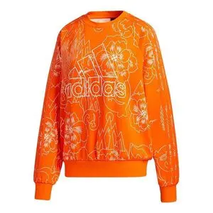 Adidas Floral Print Crewneck Sweater