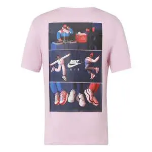 Nike Graphic Print Short Sleeve Tee - Pink