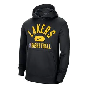 Nike Dri-fit Nba Los Angeles Lakers Basketball Hoodie - Black