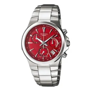 Casio Sheen Analog Watch With Water Resistance - Wine Red