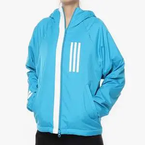Adidas Hooded Track Jacket With Stripes