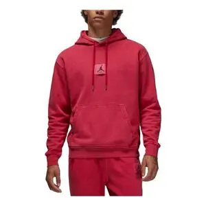 JORDAN Statement Fleece Washed Hoodie - Red