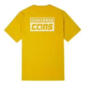 CONVERSE Alphabet Logo Printing Casual Short Sleeve - Yellow