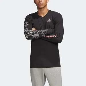 Adidas Graffiti Print Long Sleeve T-shirt